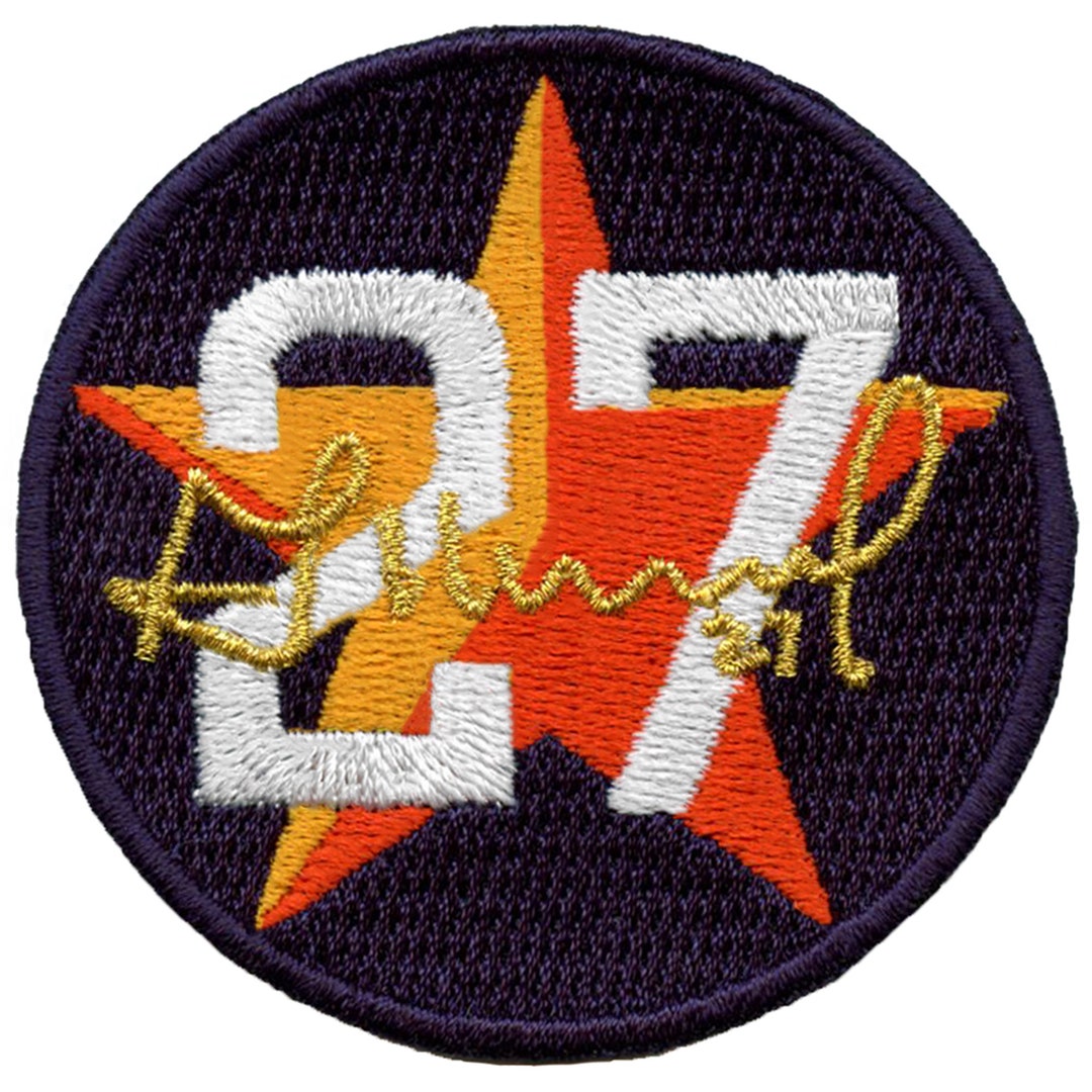Altuve Signature Star Patch Houston Baseball Player Embroidered Iron ...