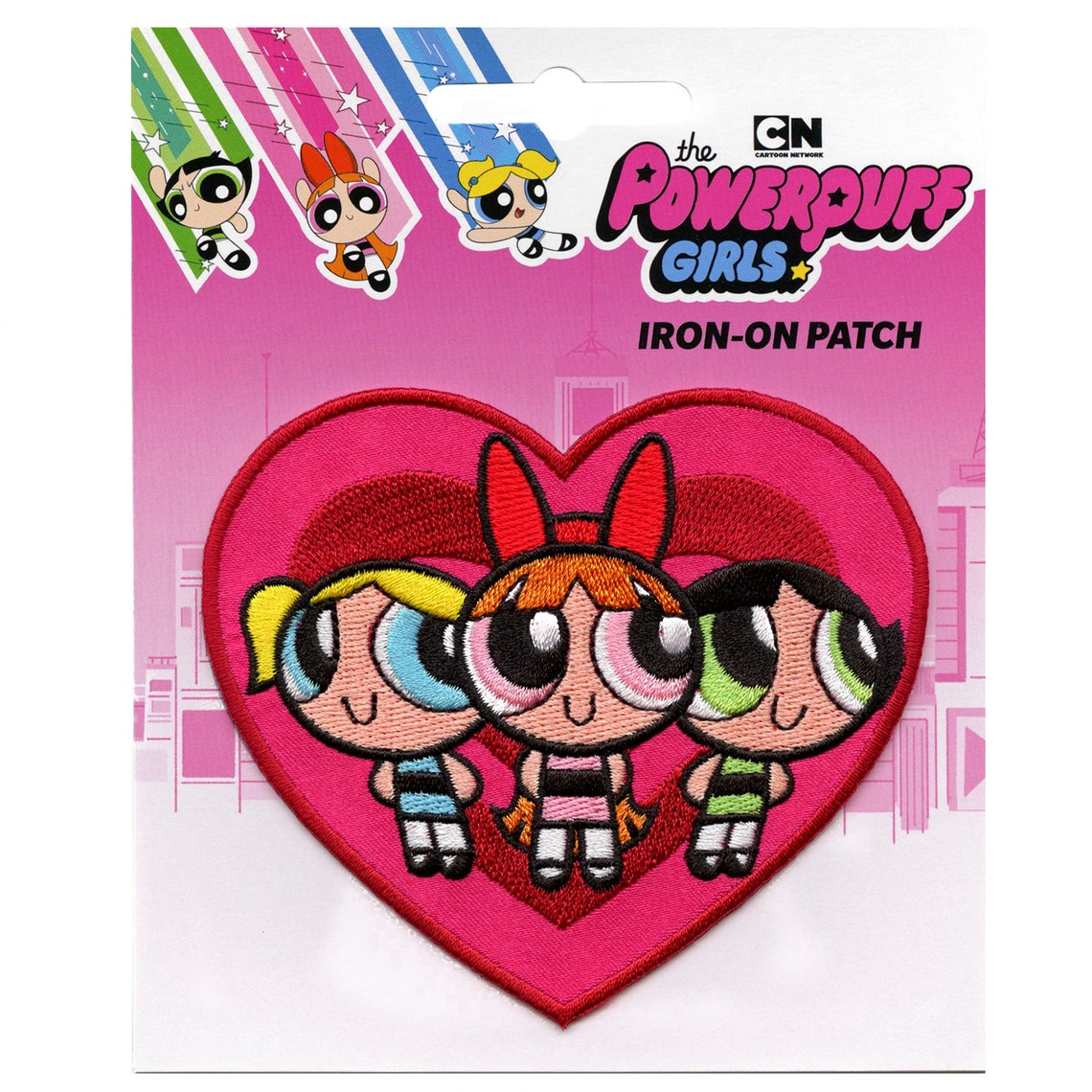 Powerpuff Girls Trio Heart Patch Cartoon Network Animation - Etsy