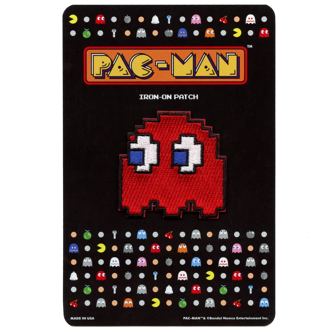 Pac-man Classic Blinky Patch Ghost Retro Arcade Gaming - Etsy
