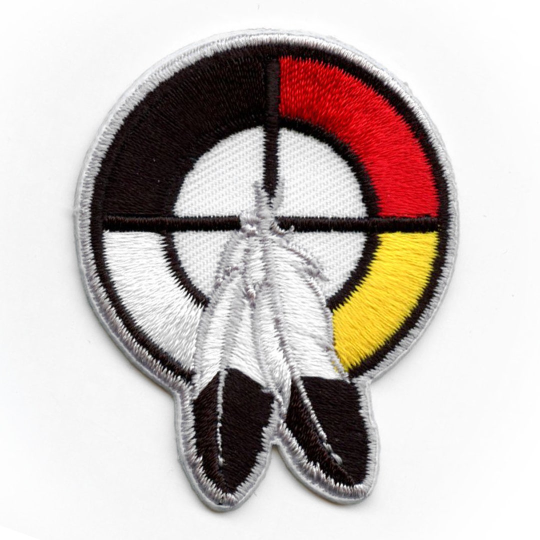 Native American Healing Circle Patch Indigenous Feather Culture ...