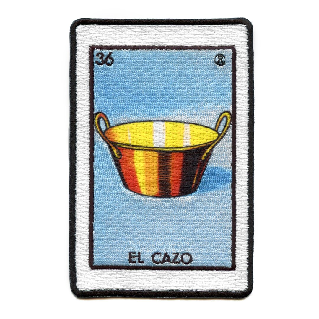 El Cazo 36 Patch Mexican Loteria Card Sublimated Embroidery Iron on CH5 ...