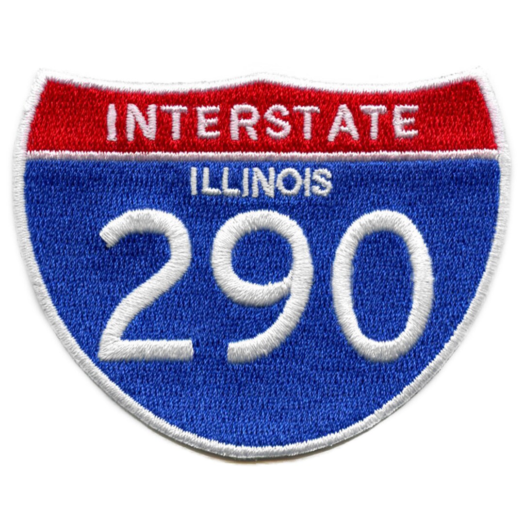 Illinois Interstate 290 Sign Patch Travel Highway Memory Embroidered ...