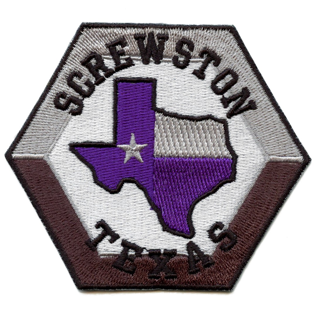 Screwston Texas Screw Patch Houston Purple Embroidered Iron on BE8 - Etsy