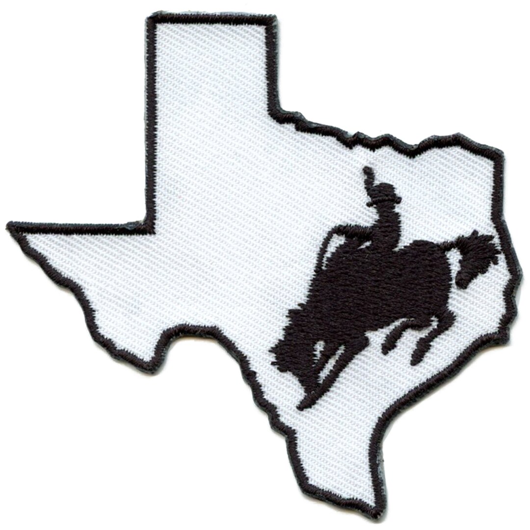 Texas Horse Patch Cowboy Riding Lasso Embroidered Iron on CF7 - Etsy