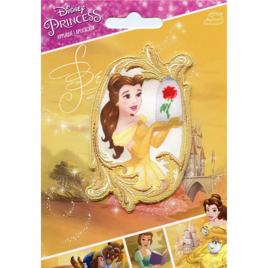 Disney Beauty and the Beast Princess Belle Patch Mirror Iron - Etsy