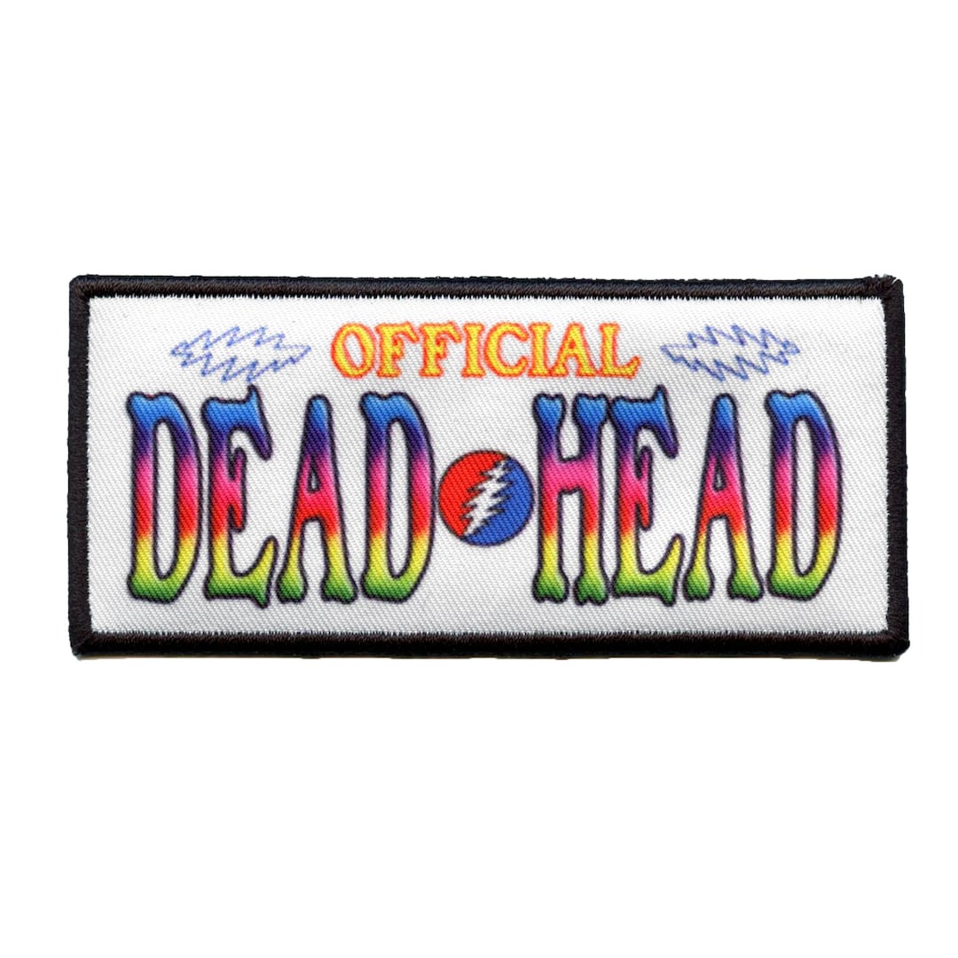 Official Dead Head Patch Iconic Rock Band Sublimated Embroidery Iron on ...