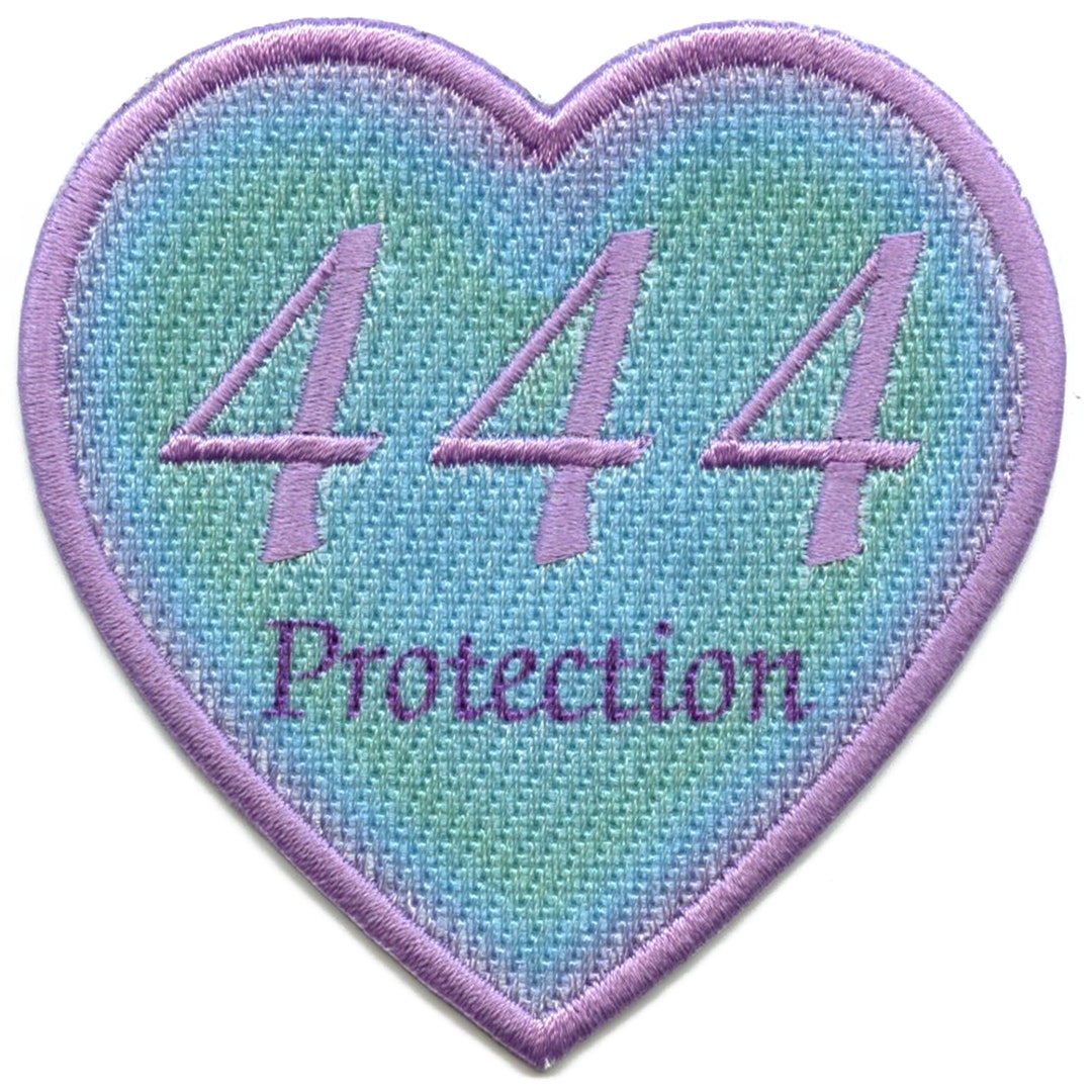 444 Angel Numbers Patch Protection Mythology Psychic Embroidered Iron ...