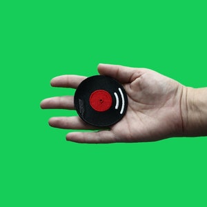 Vinyl Record on Turntable Patch Music Audiophile Iron on Patch Ec4 - Etsy