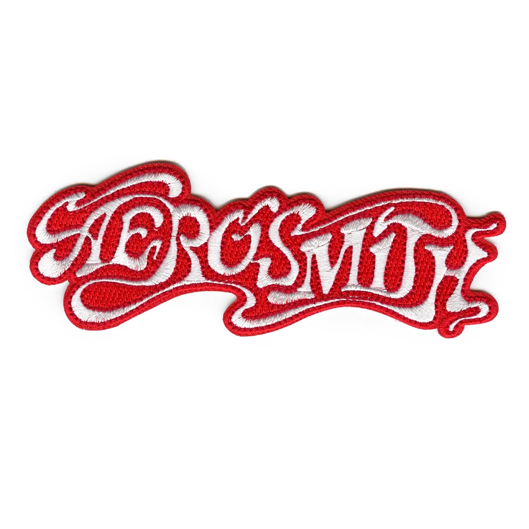Aerosmith Classic Script Logo Patch Rock Band Embroidered Iron on EG2 ...