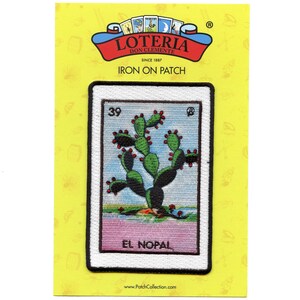El Nopal 39 Patch Mexican Loteria Card Sublimated Embroidery Iron on ...