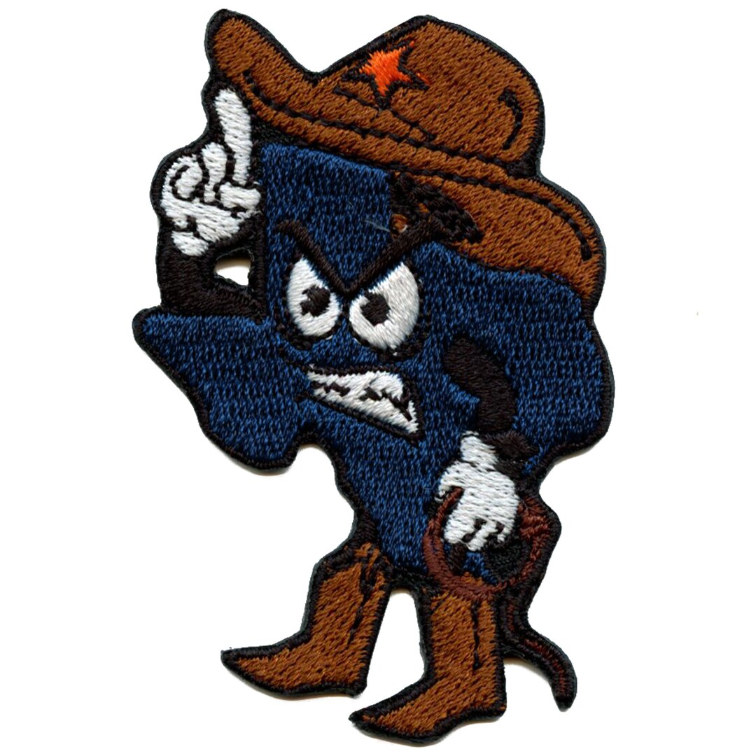 Angry Texan State Patch Funny Texas Parody Embroidered Iron on CF7 - Etsy