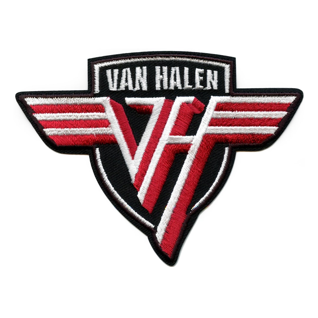 Van Halen Shield Logo Patch California Classic Rock Embroidered Iron on ...