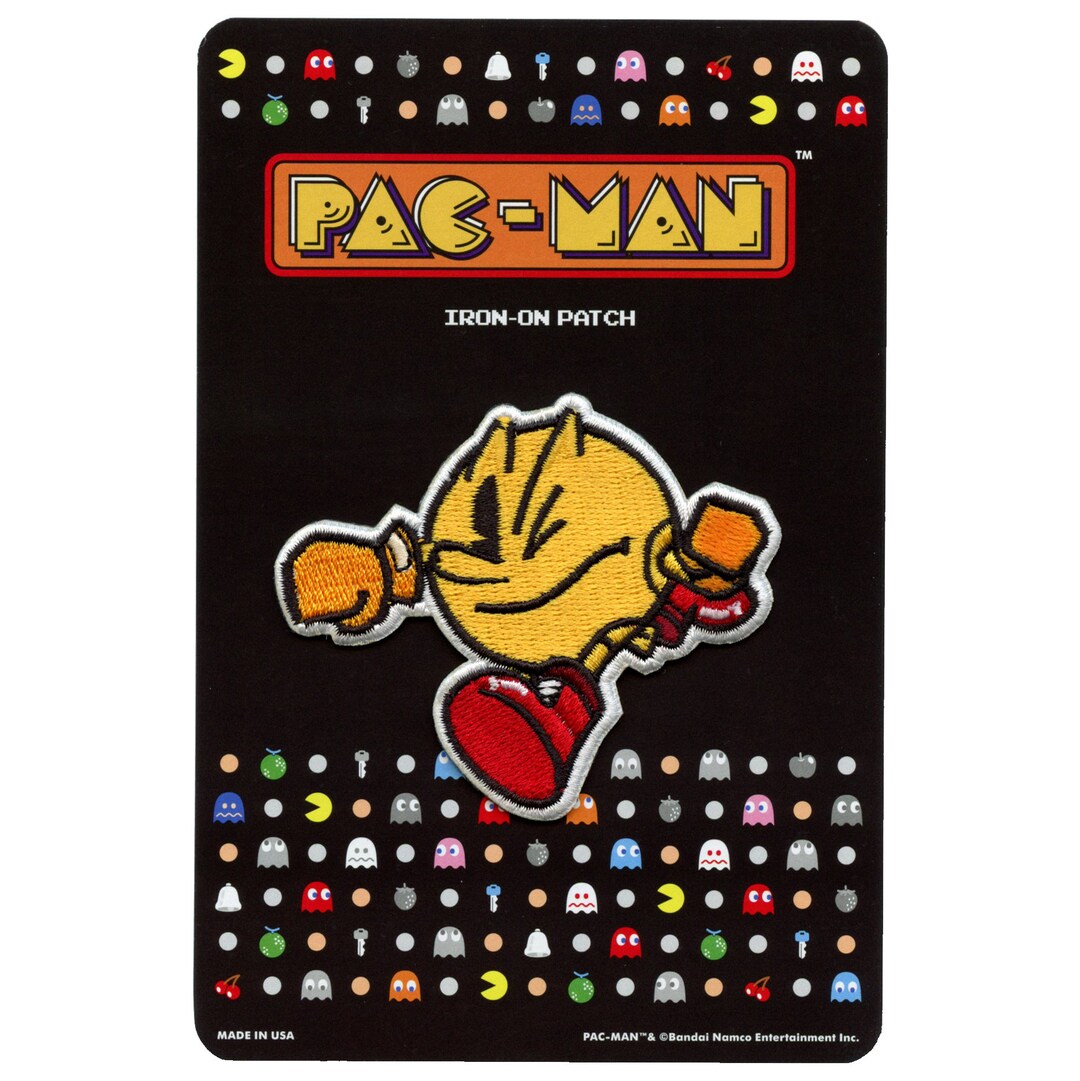 PAC-MAN Classic Illustration Running Punch Patch Arcade Gaming - Etsy
