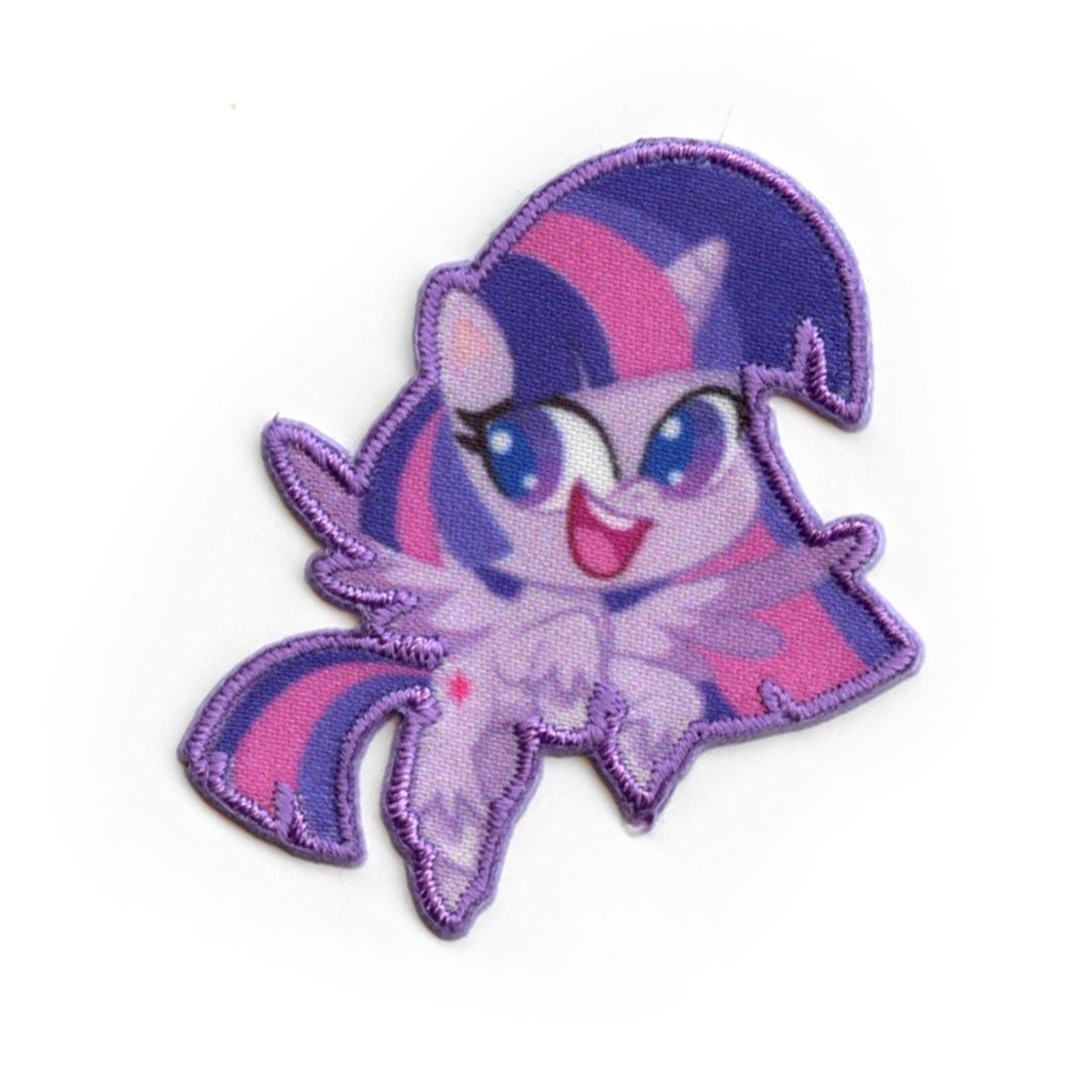 Twilight Sparkle My Little Pony Patch Purple Unicorn Embroidered Iron ...