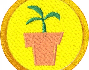 Gardening Badge Patch Plant Wilderness Scout Sash Iron on Embroidered ...