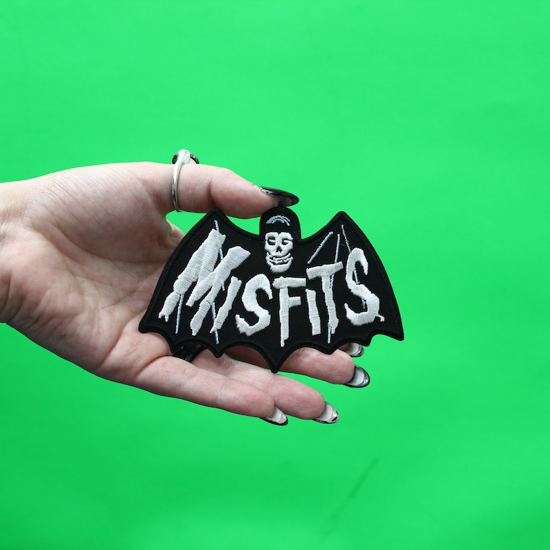 The Misfits Patch Skeleton Bat Logo Embroidered Iron on EH5 - Etsy