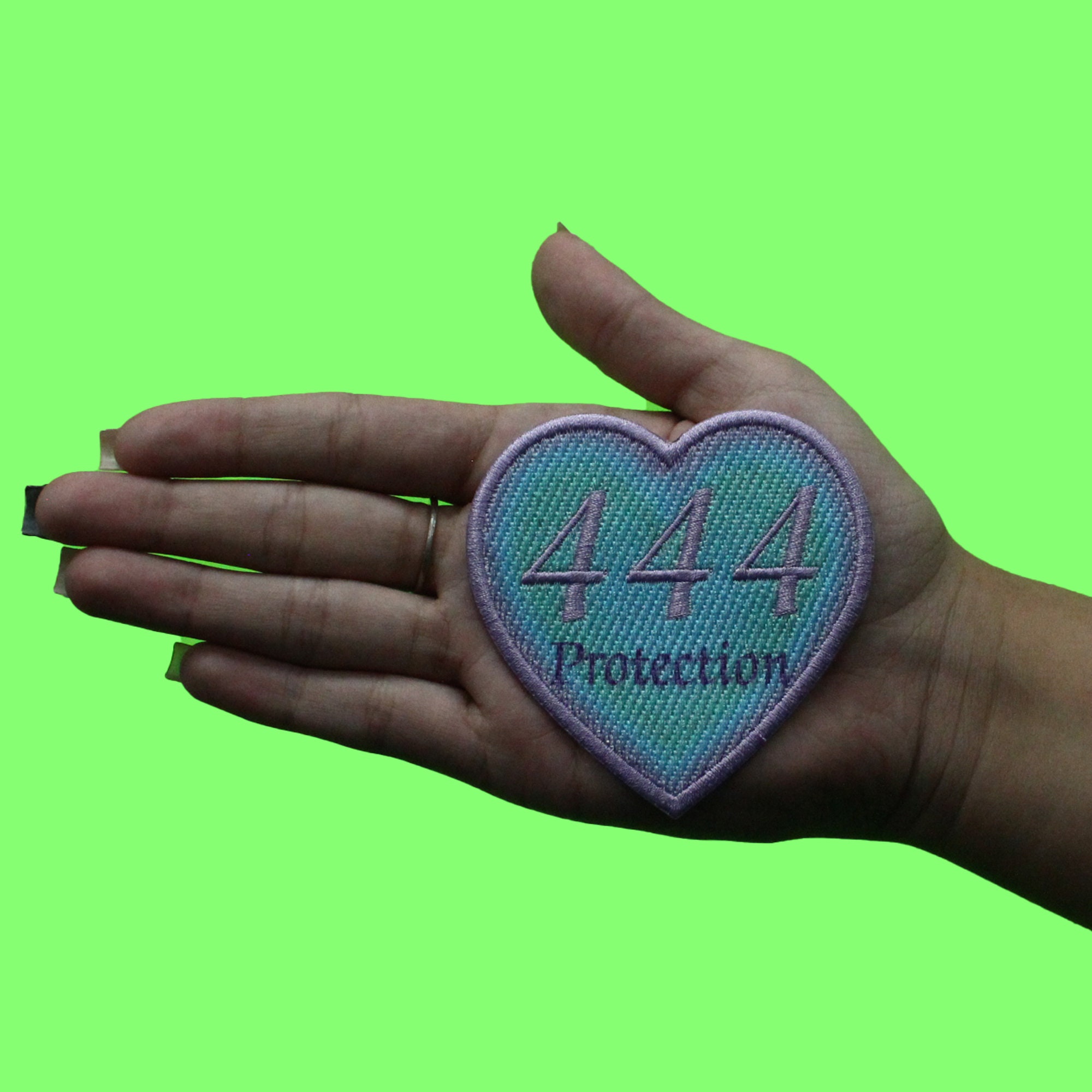 444 Angel Numbers Patch Protection Mythology Psychic Embroidered Iron ...