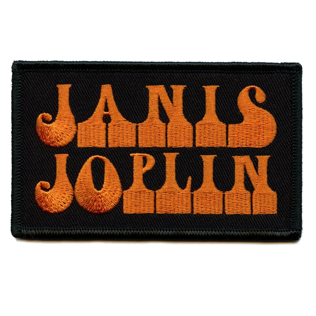 Janis Joplin Classic Logo Patch Woman Rock Legend Embroidered Iron on ...