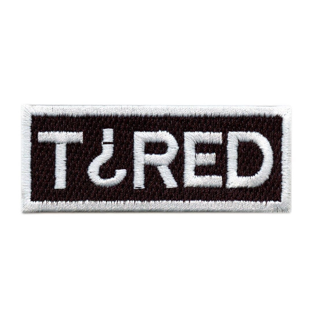 Tired Question Mark Patch Box Logo Iron on Embroidered Bd4 - Etsy