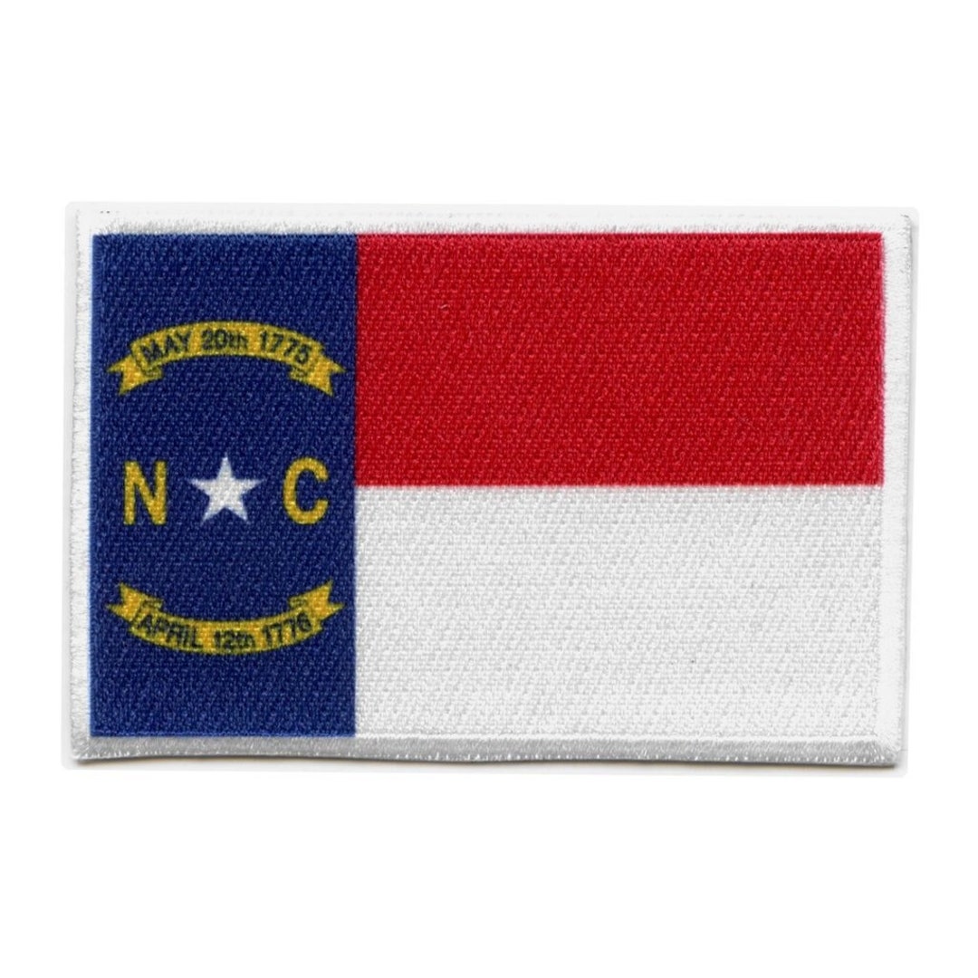 North Carolina Patch State Flag Embroidered Iron on AH6 - Etsy