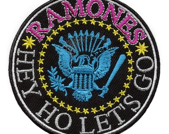 The Ramones Gold Seal Logo Patch Punk Rock Band Embroidered Iron on EG2 - Etsy