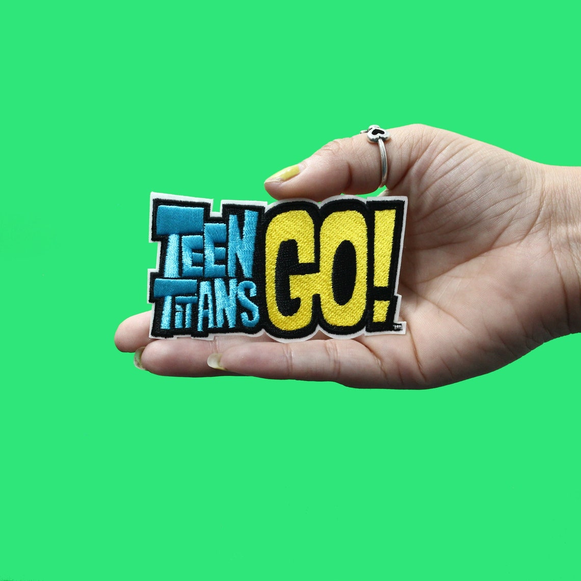 Teen Titans Go! Logo Patch Dc Cartoon Network Embroidered Iron on BE6 ...