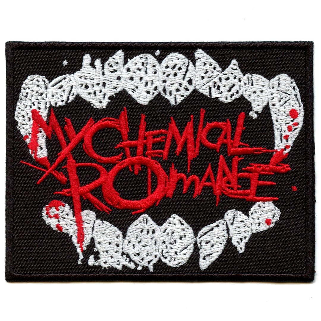 My Chemical Romance Patch the Black Parade Fangs Logo Embroidered Iron ...