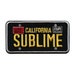 Sublime California License Plate Patch Coast Rock Band Embroidered Iron ...