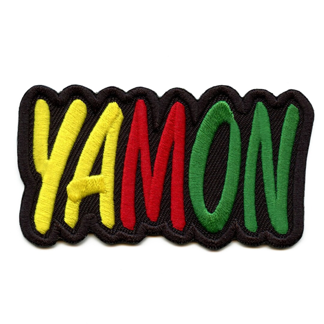 Yamon Script Jamaican Patch Slang Caribbean Embroidered Iron on CD7 - Etsy
