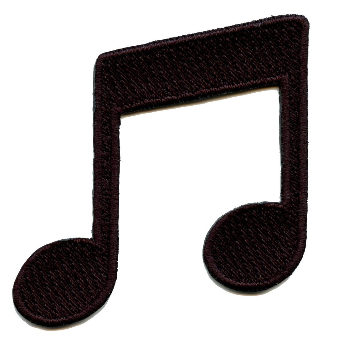 Double Eighth Note Patch Sheet Music Sound Embroidered Iron on Bf3 - Etsy