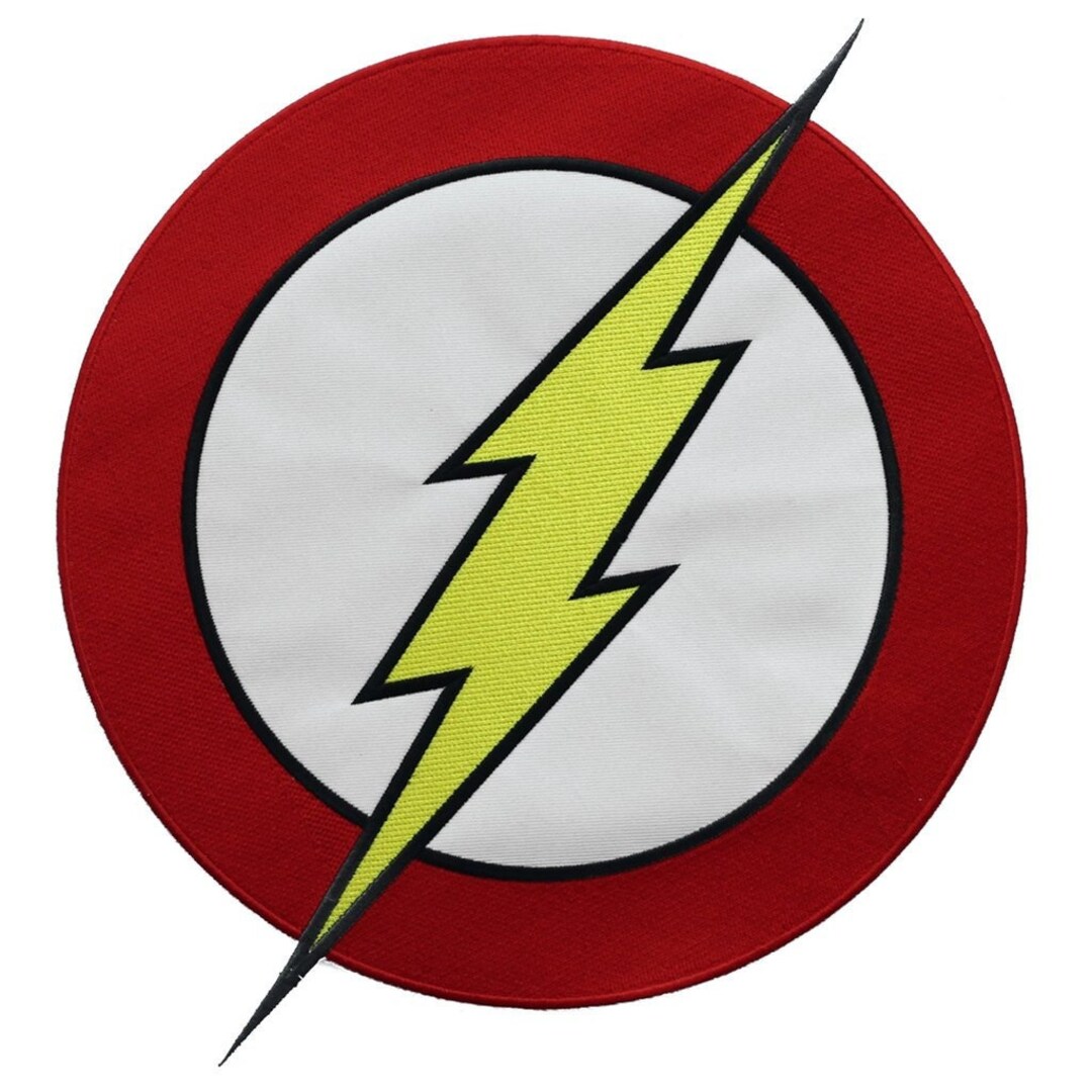 Official Dc Comics Patch the Flash Logo XL Embroidered Iron on D6 - Etsy