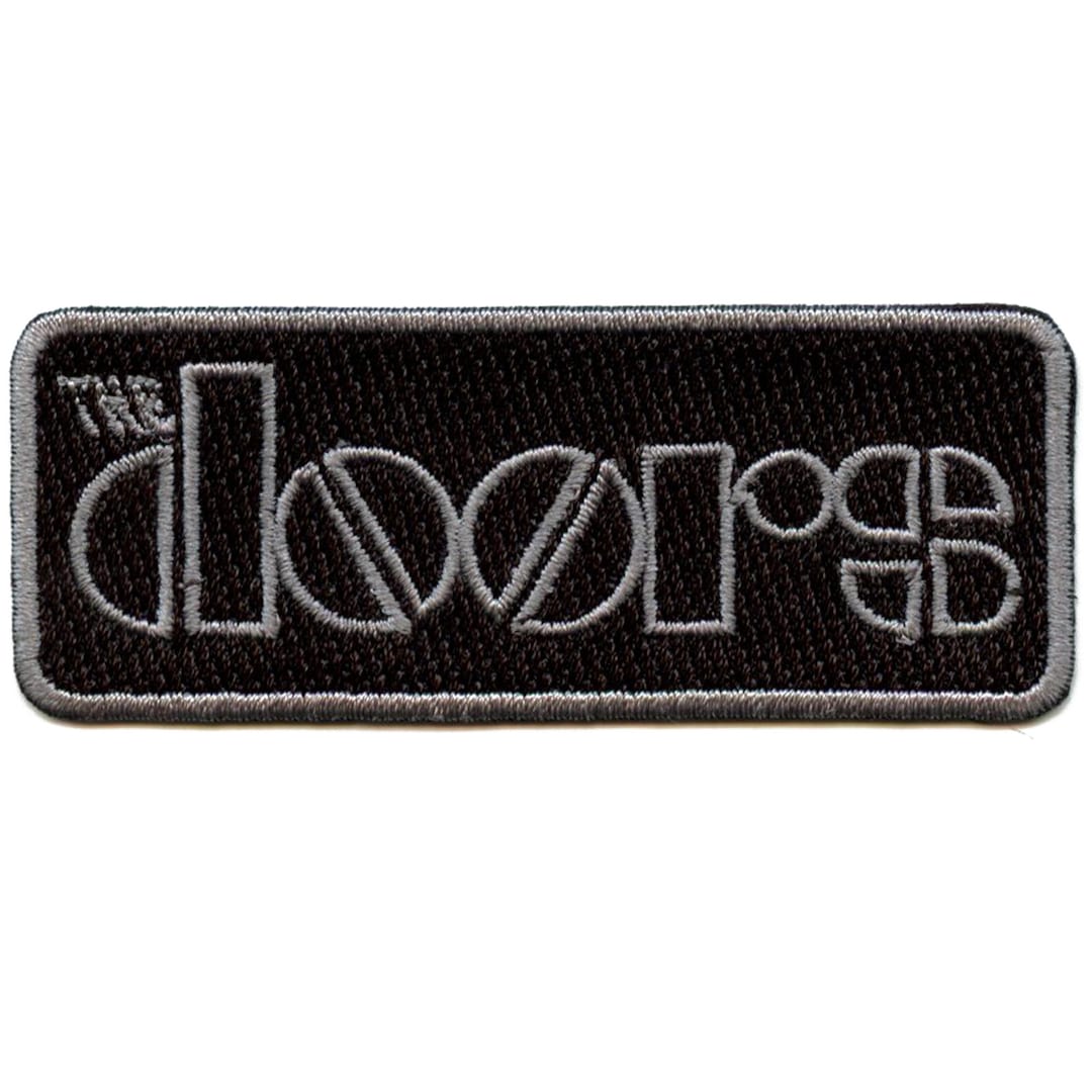 The Doors Script Patch Grey Box Logo Embroidered Iron on GB2 - Etsy