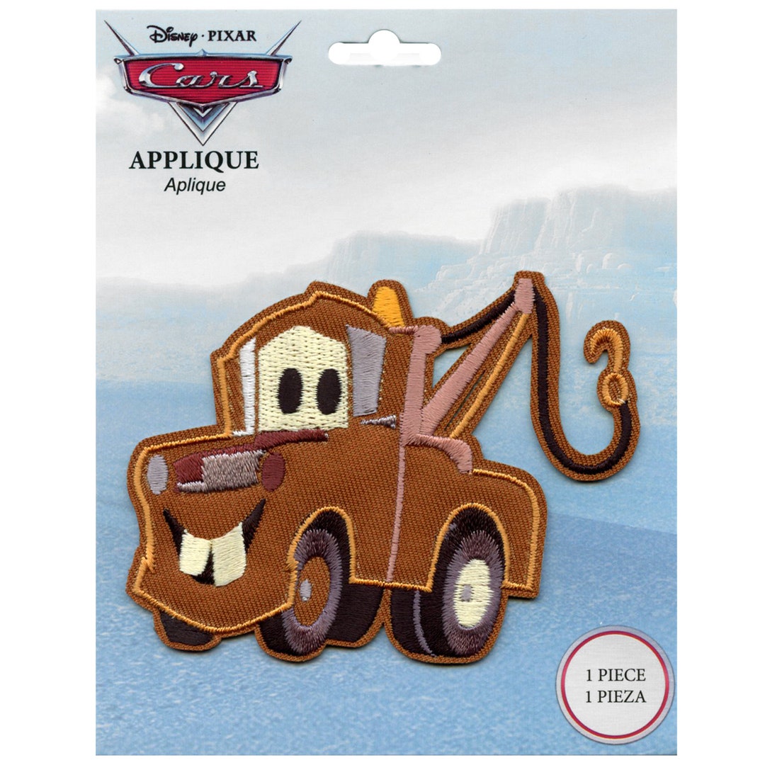 Disney Cars Mater Pose Patch Brown Pickup Truck Embroidered Iron on CC5 ...