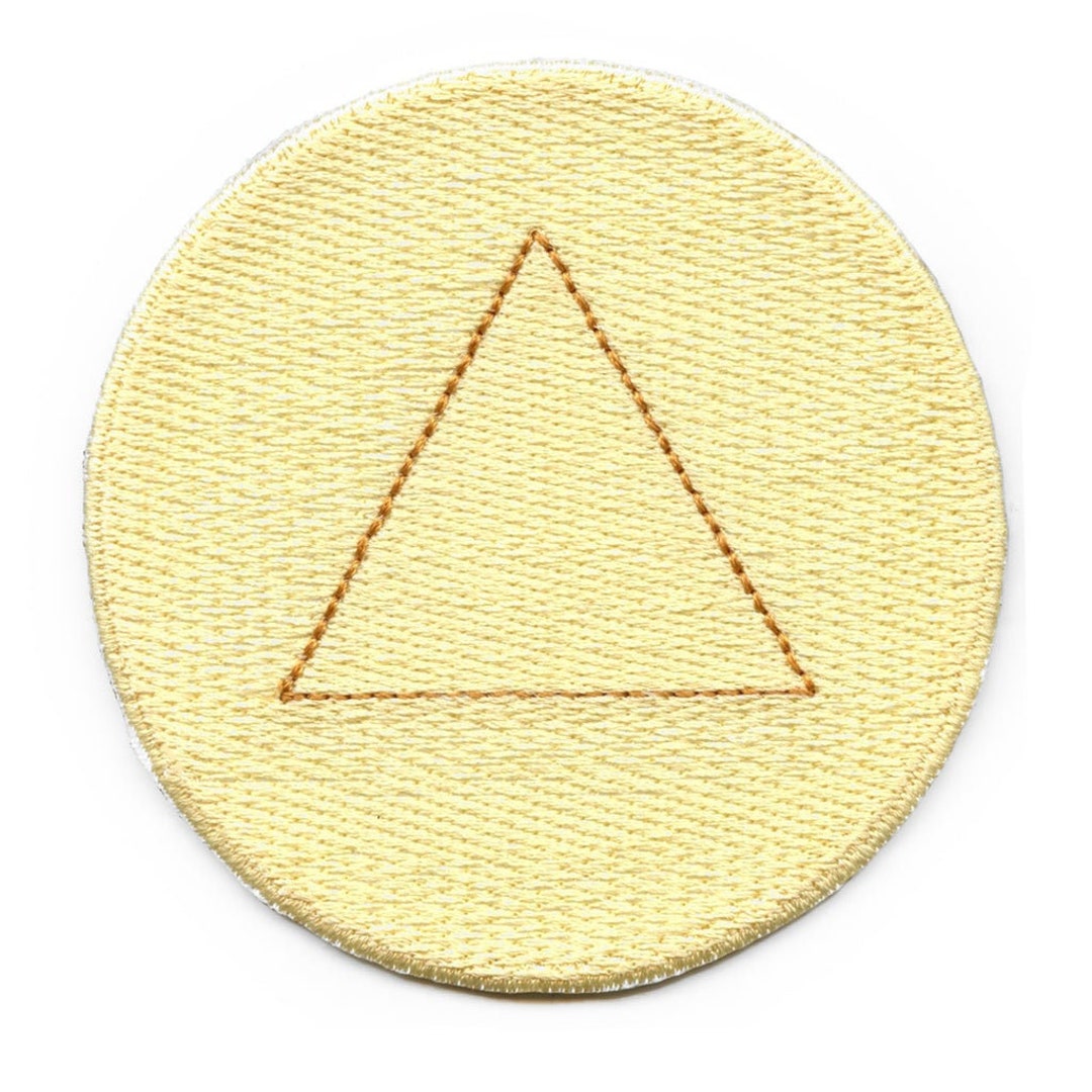 Dalgona Candy Triangle Shape Patch Survival Game Embroidered Iron on ...