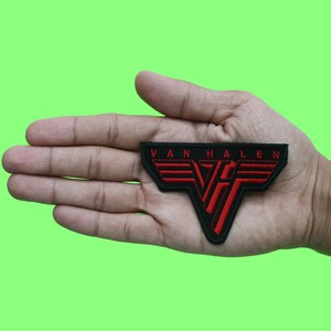Van Halen Rock Patch Classic Red Logo Embroidered Iron on CD1 - Etsy