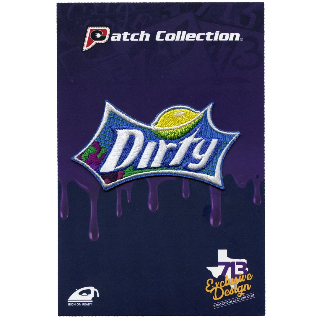 Dirty Soda Logo Patch Purple Drank Embroidered Iron on CG7 - Etsy
