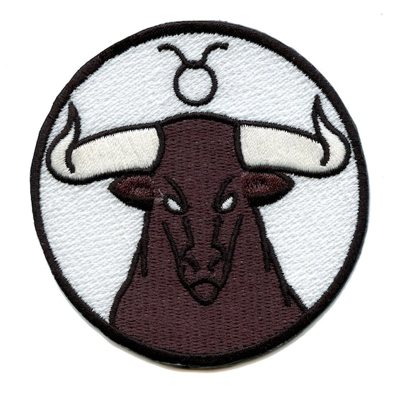 Taurus Zodiac Sign Patch Horoscope Constellation Embroidered - Etsy