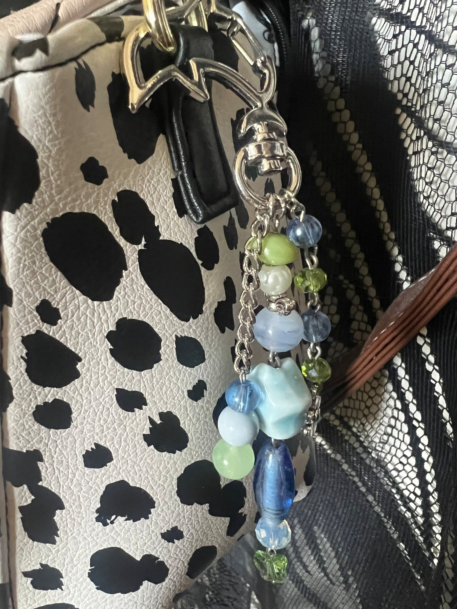 Dolphin Glass Beaded Keychains Handmade Y2k Aesthetic Webcore Digital ...