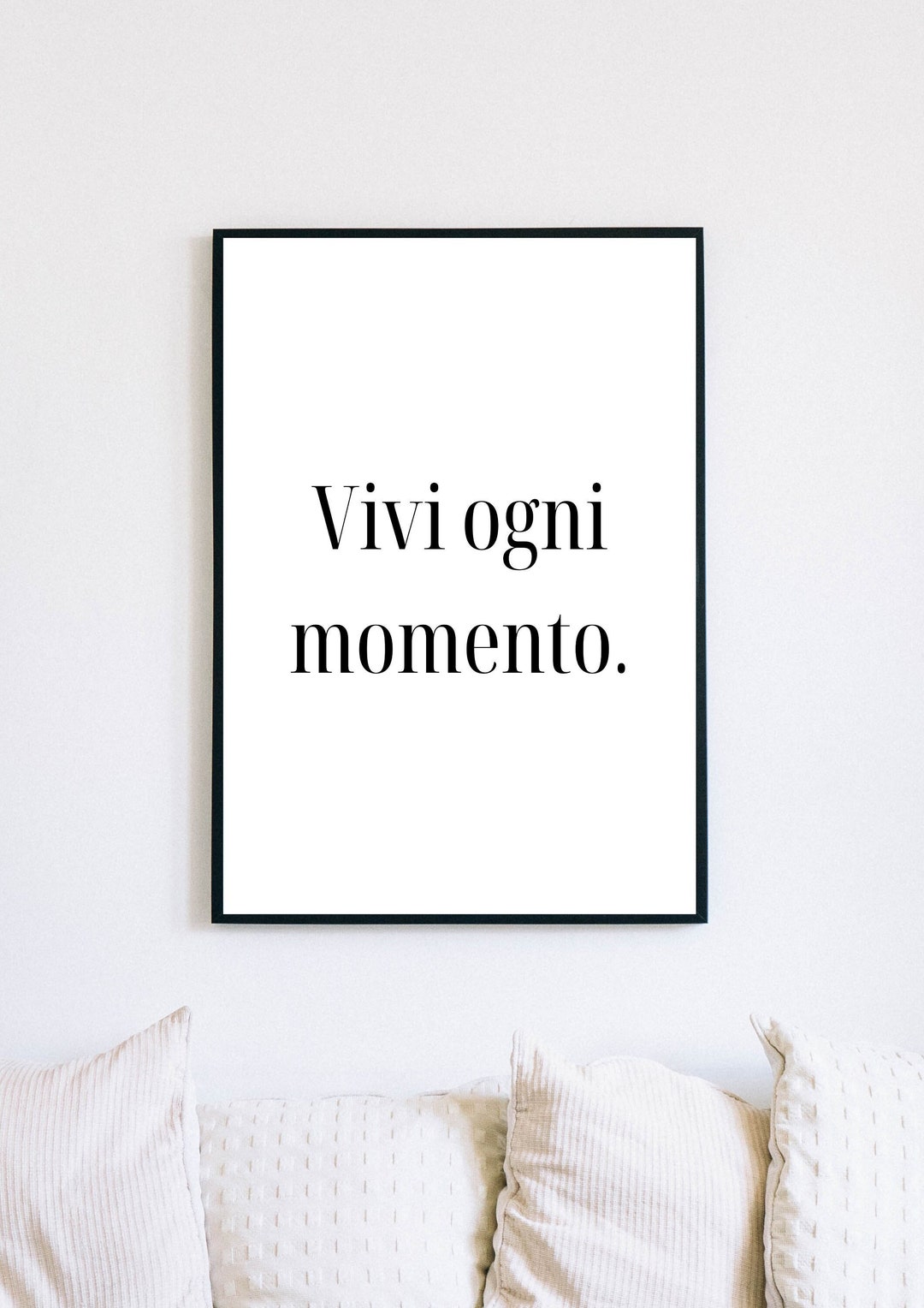 Italian Quote vivi Ogni Momento., live Every Moment. Italian Art Print ...