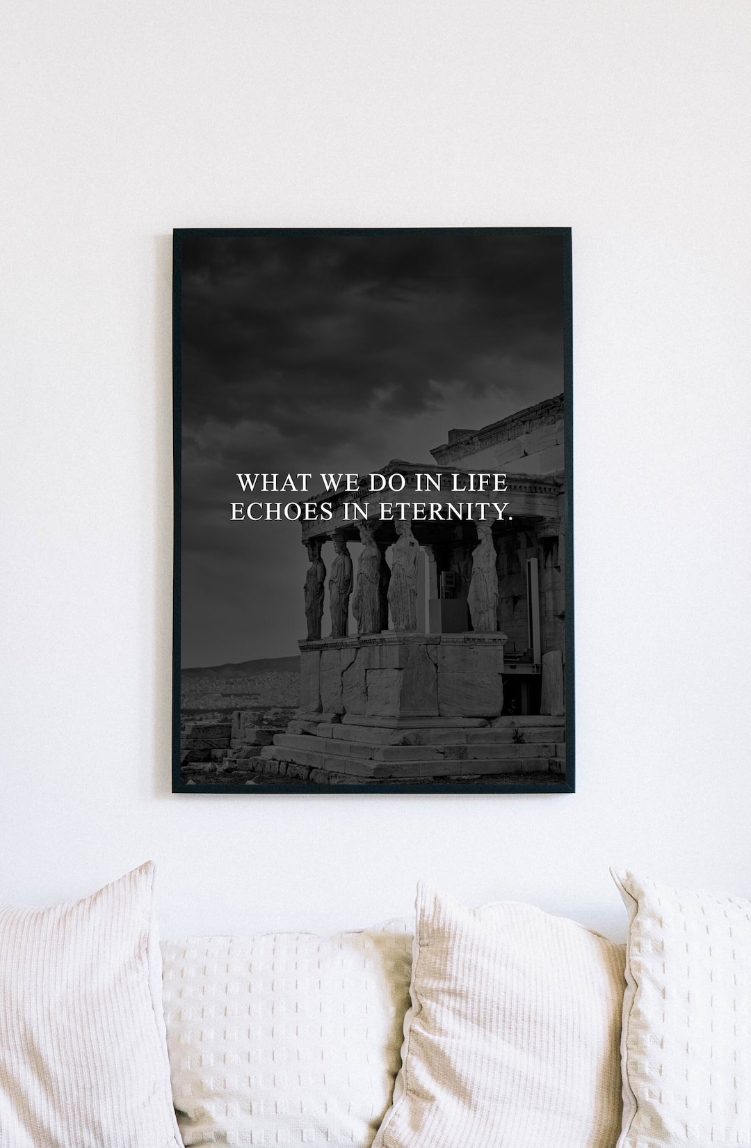 What We Do in Life Echoes in Eternity Ancient Building Art Print - Etsy