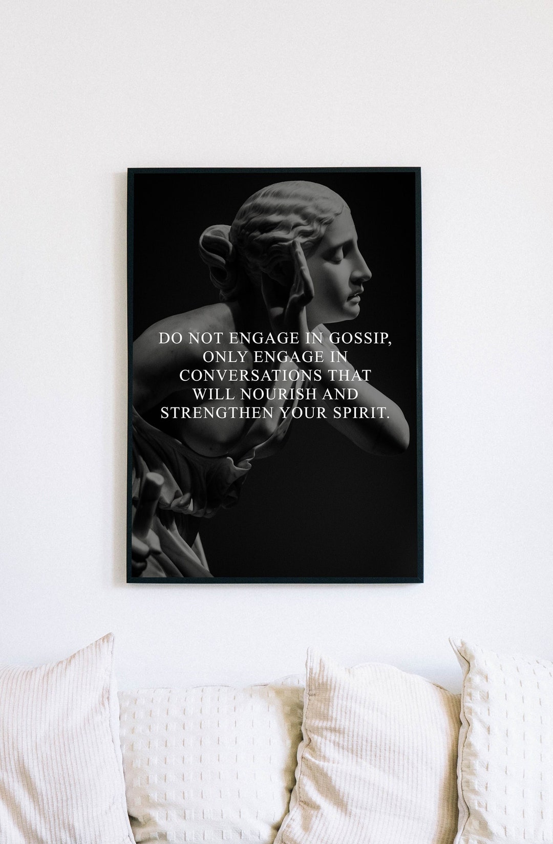 Do Not Engage in Gossip Art Print - Etsy