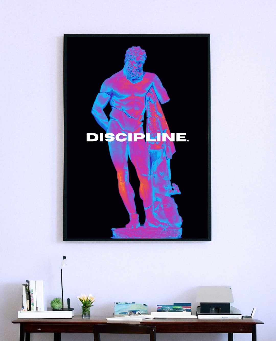 Male Statue 'discipline.' - Art Print. Motivational Art. Inspirational ...