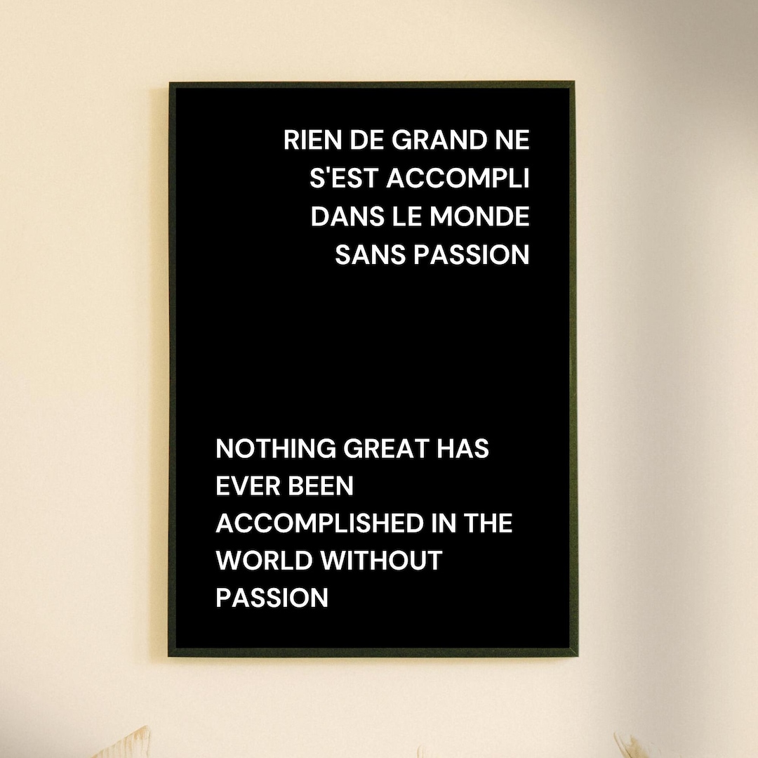 French Quote 'nothing Great Has Ever Been Accomplished in the World ...