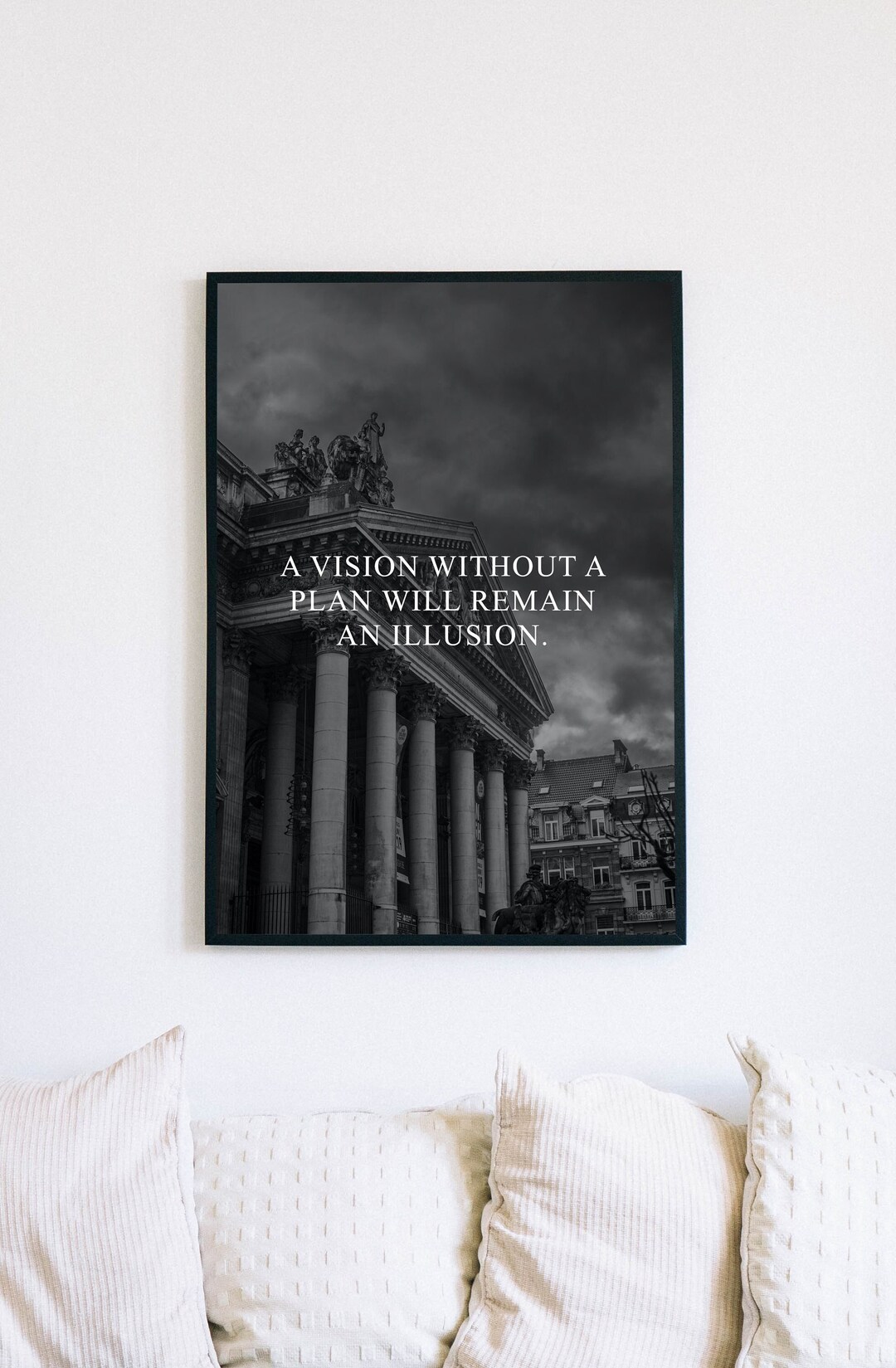 A Vision Without a Plan Will Remain an Illusion- Art Print - Etsy