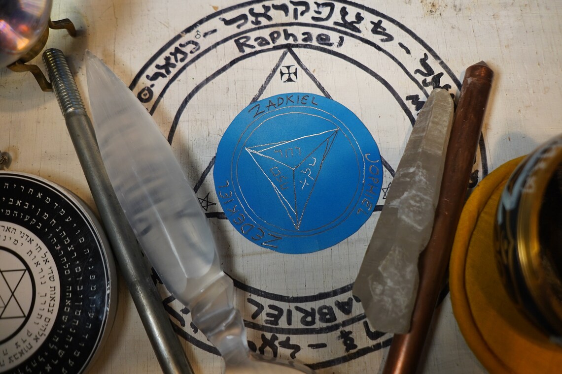 Planetary ARCHANGEL PENTACLE Made on the Metal, Time, Day and ...