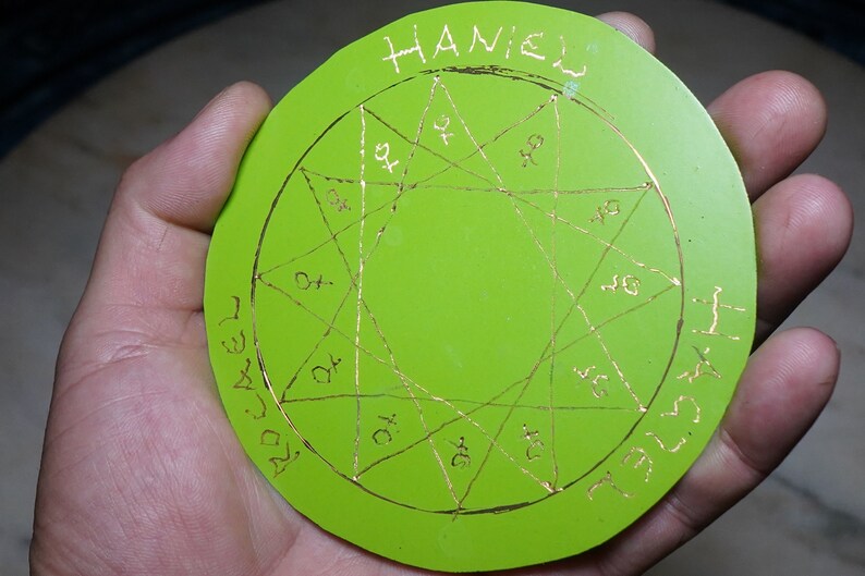 Planetary ARCHANGEL PENTACLE Made on the Metal, Time, Day and ...
