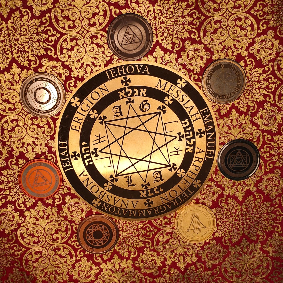 Seven Metals Planetary Angel Sigil Set - Etsy Australia