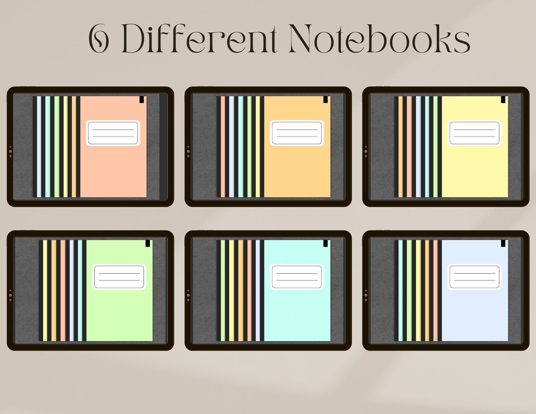 Digital Notebooks, School Notebooks, Notebooks for Ipad, Keynote ...