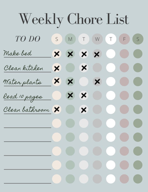 Liste De Tâches Quotidiennes à Faire Imprimable