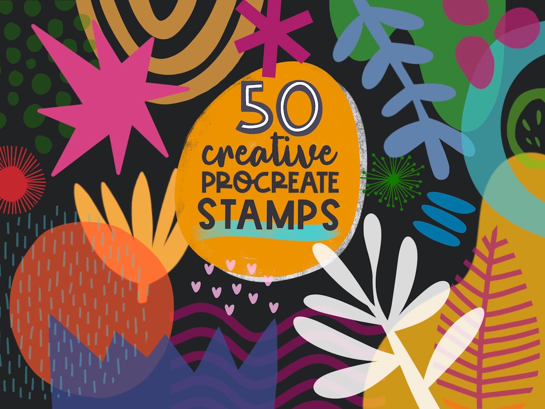 Abstract Procreate Stamps | Procreate Stamps | Procreate Brushes ...